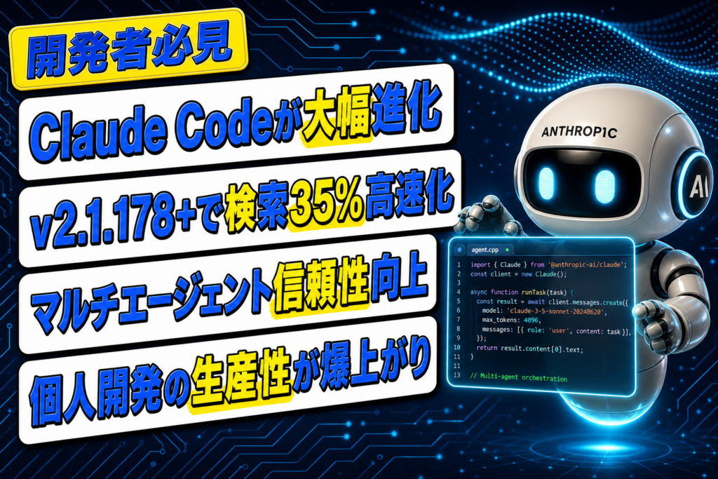 Claude Code v2.1.183: エージェント性能向上 | AI News Blog